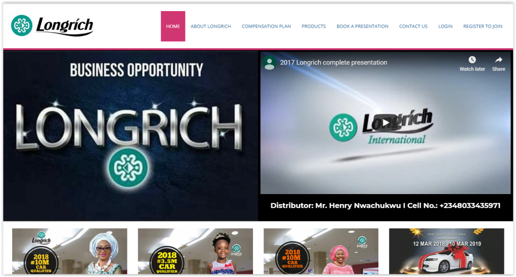 Longrich Nigeria - Bluwebpro Web Services